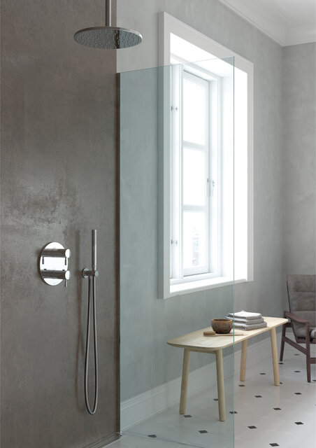 Chrome Eliza HS 2 - Complete concealed shower system [https://damixa.com]